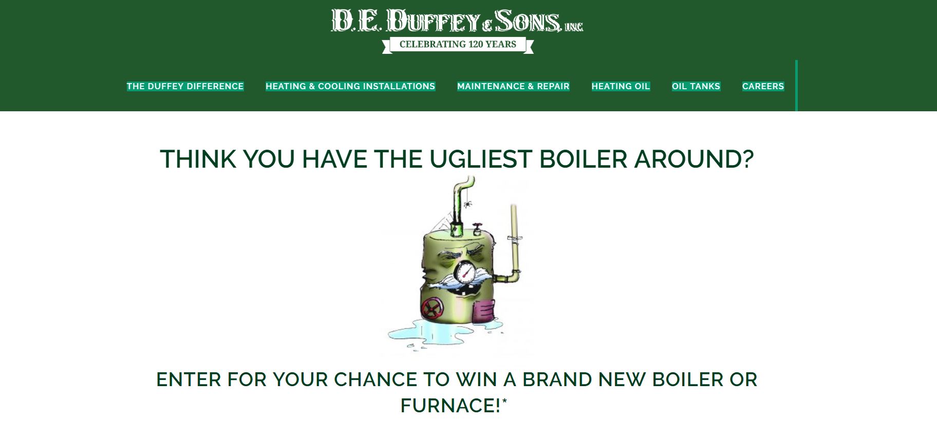 D.E. Duffey and Sons launches 2018 'Ugliest Boiler' contest